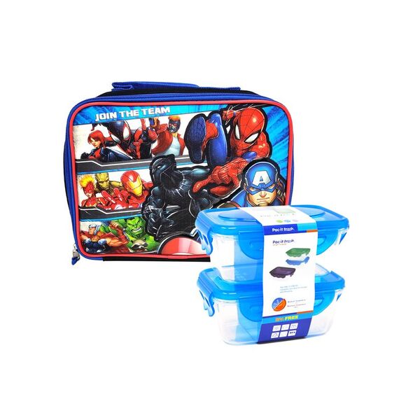 Marvel | Accessories | New Marvel Avengers Lunch Bag Insulated W 2piece ...